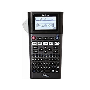 Brother P-touch, PTH300, Portable Label Maker, One-Touch Formatting, Vivid Bright Display, Fast Printing Speeds, Black