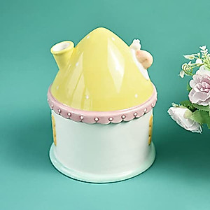 Didiseaon Bunny Decor Summer Decor Cool Hamster House Hideout Ceramics Mushroom Shape Cute Small Animal Pet Squirrel Hedgehog Chinchilla Hamster Cage Accessories Bunny Decor Summer Decor