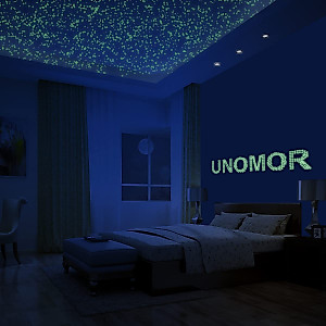 216 PCS Glow in Dark Stars and Moon, Glowing Stars Stickers for Ceiling and Wall Decals, Perfect for Kids Bedding Room or Party Birthday Gift