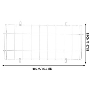Uonlytech Emergency Light Protection Cover Wall Mount Air Conditioner Light Protective Cover Steel Wire Guard Exit Sign Protector Signal Light Wire Guard Emergency Signal Light Wire Guard