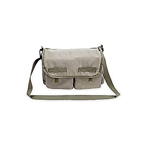 Everest Luggage Canvas Messenger, Olive, Olive, One Size,CT073L-OLI