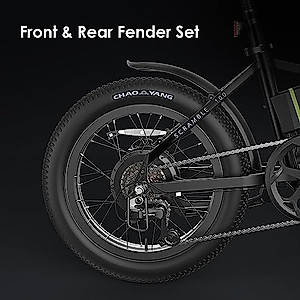 Oraimo 750W-1000W Electric Bike for Adults, 557Wh UL-Listed Hidden Battery Up to 45 Miles, 3A Fast Charge, 20" Fat Tire Folding E-Bike, Shimano 7 Speed, LCD Display, Optical Flare