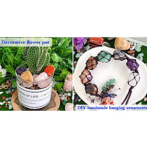 Amethyst Tumbled Polished Natural Healing Crystals Stones Bulk Rocks Stones Crystal for Energy Reiki Tumbling Cabbing Balancing Decoration Gemstones Crystal Healing Meditation Therapy Gift 100g