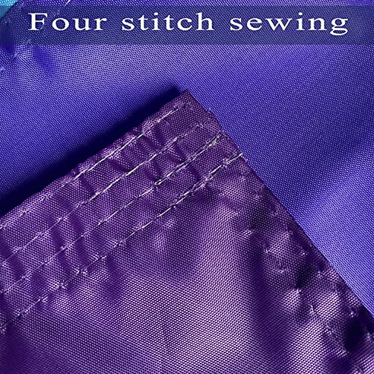 LGBTQ Rainbow Gay Pride Flag 3x5 Outdoor (Sewn Stripes ),UV Fading Resistant,Canvas Header and 4 Stitched,LGBT Pride Rainbow Flags Banners for Wall and Pole 6 Stripes(pole not included)