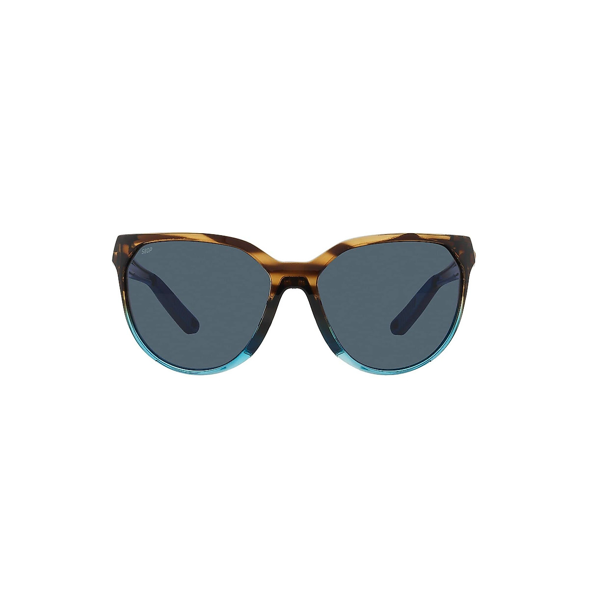 Costa Del Mar Womens Mayfly Round Sunglasses, Wahoo/Grey Polarized 580P, 58 mm