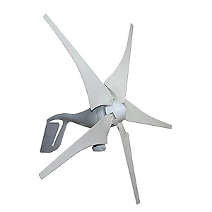 1000 Watts Solar Panel Wind Turbine Hybrid Kit: 6 pcs 100W Solar Panel +400W Wind Turbine Generator for Home House 12V 24V Battery