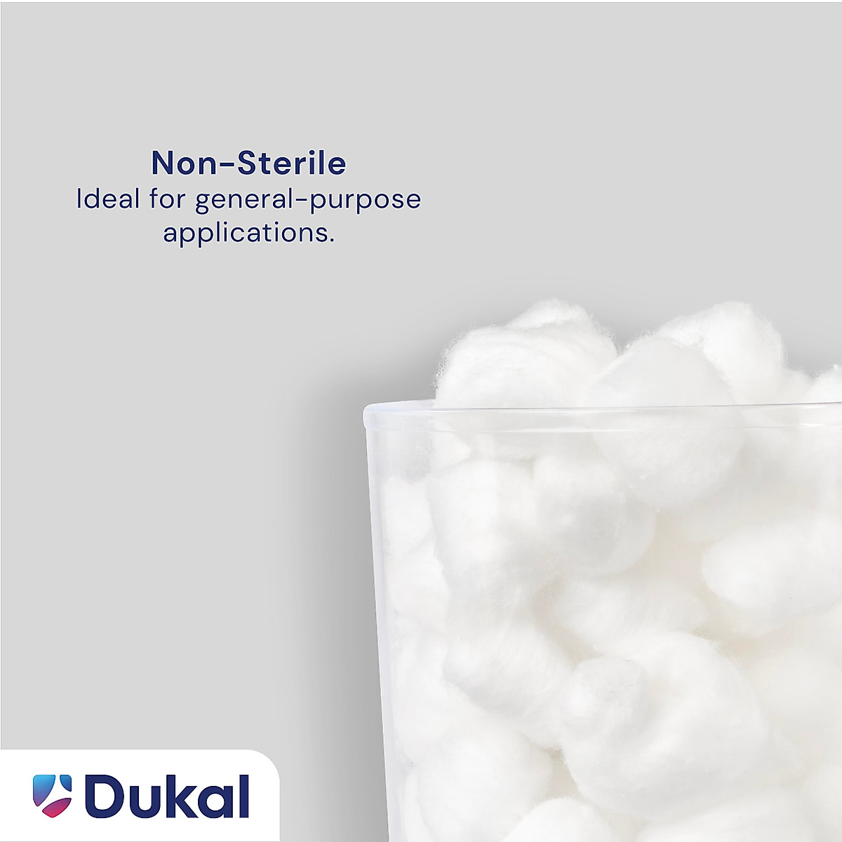 Dukal - 802 Cotton Balls, Non Sterile, Large (Pack of 2000)
