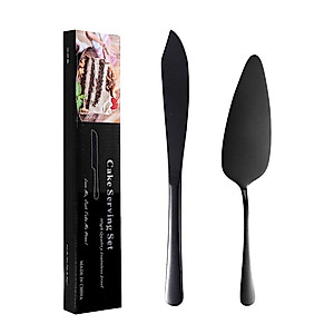 RYGRZJ Cake Serving Set,Cake Pie Pastry Servers,Cake Knife and Server Set Wedding Cake Spatula Baking Kitchen Tool