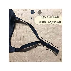 Known 100% Mulberry Silk Face Masks Fashion Mask 19 Momme Silk Mask for Sensitive Women, 2 Black+1 Dusty Rose+1 Pink