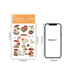 Vintage Rub On Transfers Stickers for Crafts,Diuhofart 8 Sheets Ephemera Scrapbooking Materials Transfer Stickers,Angles,Retro Objects,Mushrooms,Quote Number Decals for Paper,Fabric,Junk Journals