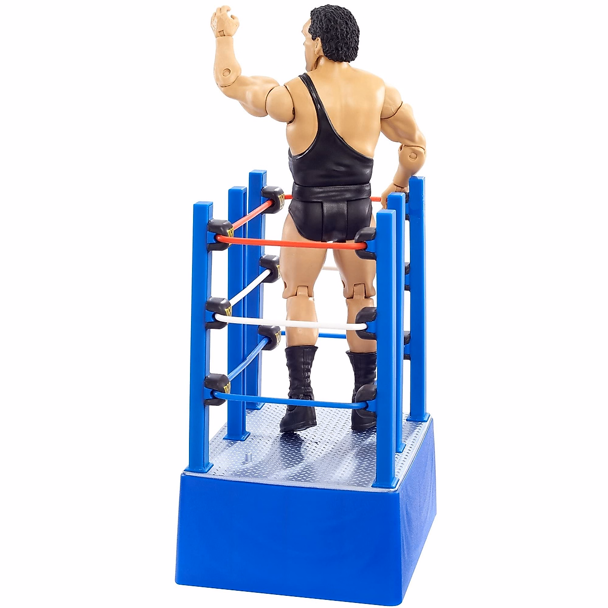 WWE Wrestlemania Moments Andre The Giant 6 inch Action Figure Ring Cart with Rolling WheelsCollectible Gift for WWE Fans Ages 6 Years Old and Up