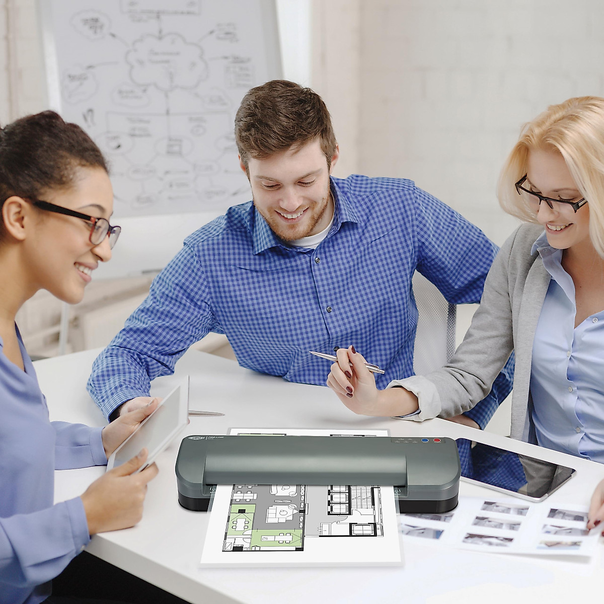 SINCHI 55-Second Warm-up, 13-inch Business Laminating Machine for 3-10 mil Laminating Sheets, 40 inches/Minute high Speed Thermal laminator Machine for Home/Office/School, Hot & Cold Lamination