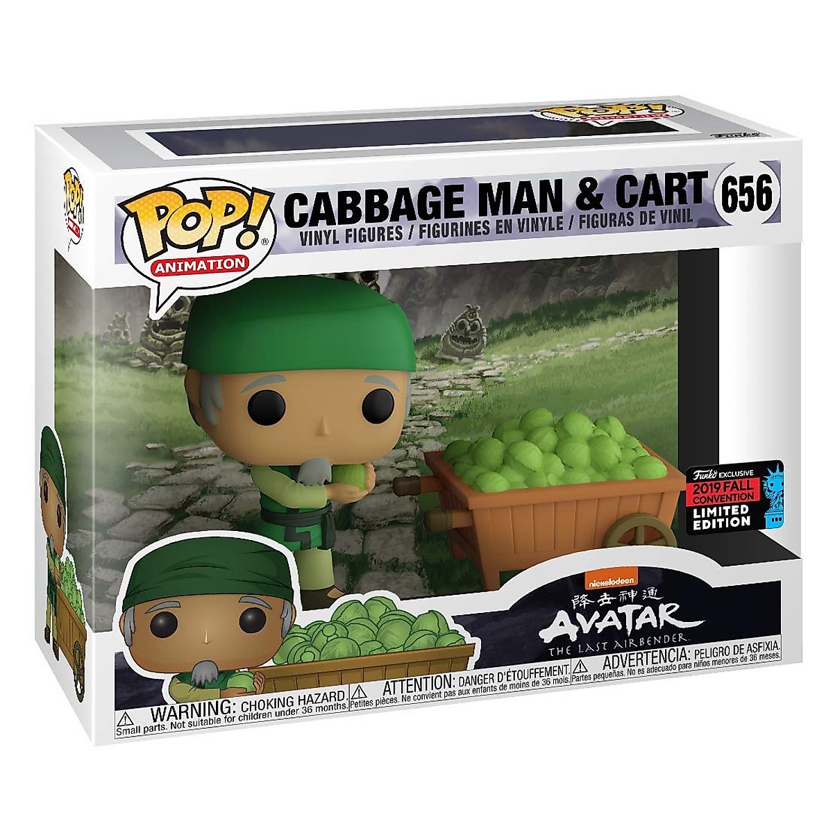 Funko POP! Animation: Avatar - Cabbage Man and Cart, Fall Convention Exclusive