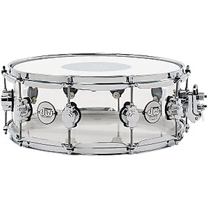 DW Snare Drum, Clear (DDAC5514SSCL)