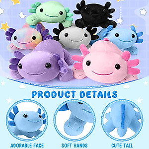 REUCLOTHIM Axolotl Plush Toy,Soft Cute Axolotl Stuffed Animal Plushies,Axolotl Stuffed Animal Toy for Kids, Cute Plushies Axolotl Pillow Doll.Blue