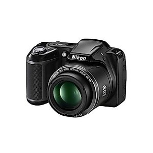 Nikon Coolpix L330 - 20.2 MP Digital Camera with 26x zoom 35mm NIKKOR VR lens and FULL HD 720p (Black)