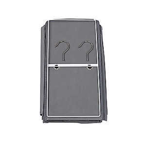 SMDS Purse Storage Organiser 10 Pockets, Large Handbag Organiser, Wardrobe Closet Hanging Storage Organiser (Dark grey)