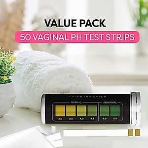 pHresh Vaginal pH Test Strips for Women - Measures Acidity, Alkalinity and pH Balance for Women - pH Strips for Bacterial Vaginosis Treatment & Vaginal Health Monitoring - Quick & Accurate Results