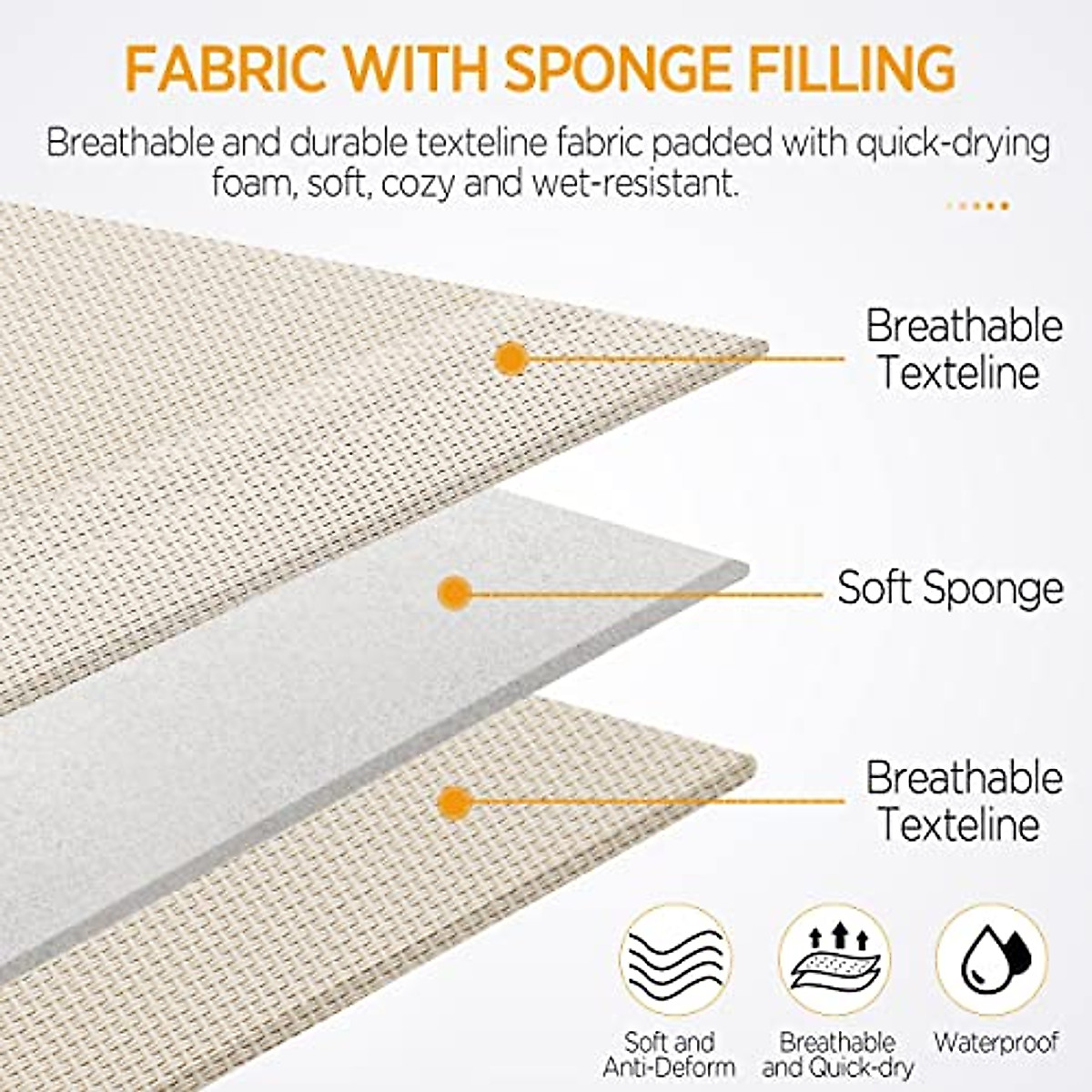 Yaheetech Patio Chaise Lounge, All Weather Outdoor Lounge with Wheels, Five-Position Adjustable Recliner for Patio Pool Beach Yard(1PC Beige)