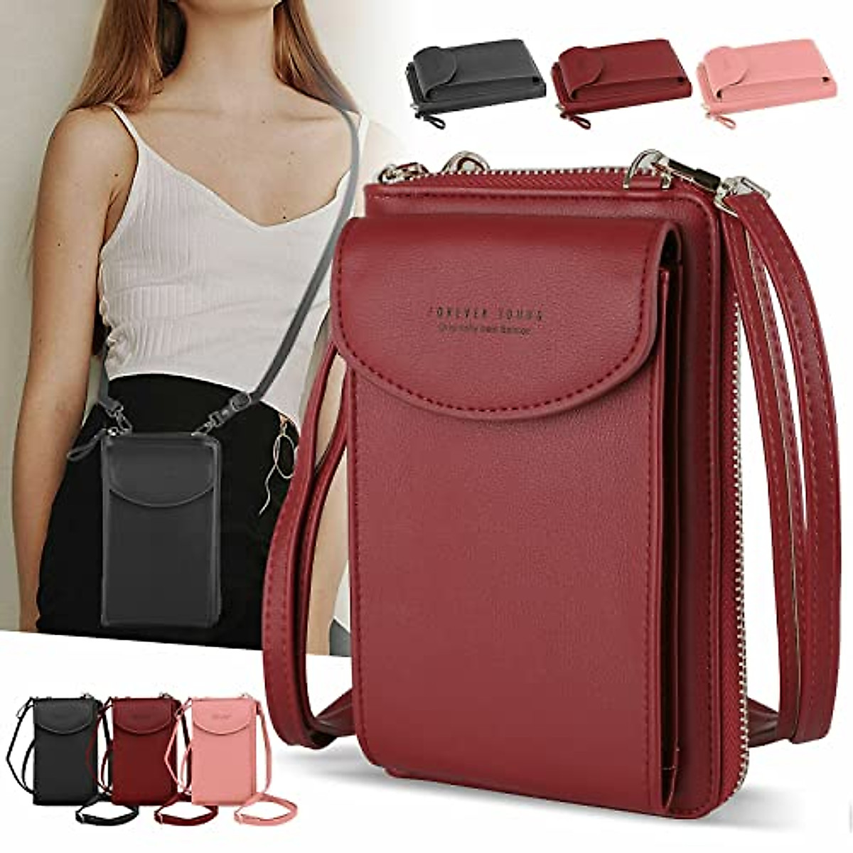 The Original Clutch Wallet by Selena, Selena Clutch Wallet Crossbody Leather, by Selena Clutch Wallet, Crossbody Wallet Purse