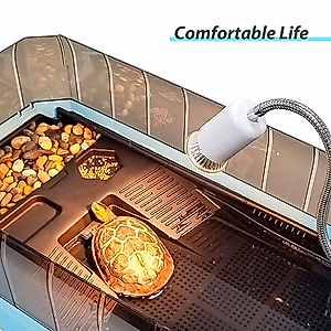 BINANO 4-Pack 50W UVA Reptile Heat Lamp Bulbs | UVB Reptile Light for Aquatic Turtles, Tortoises, Lizards, Bearded Dragons, Hedgehogs, Amphibians & Reptiles