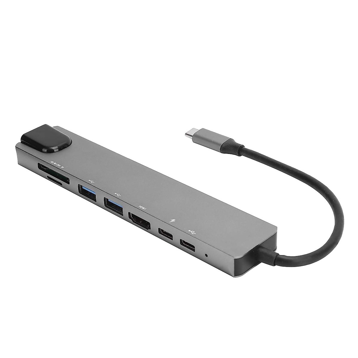 wendeekun TypeC Docking Station,8 in 1 TypeC Converter TypeC to PD/HDMI/RJ45/Memory Card/Storage Card/USB3.0 Adapter,Easy and Convenient Expansion