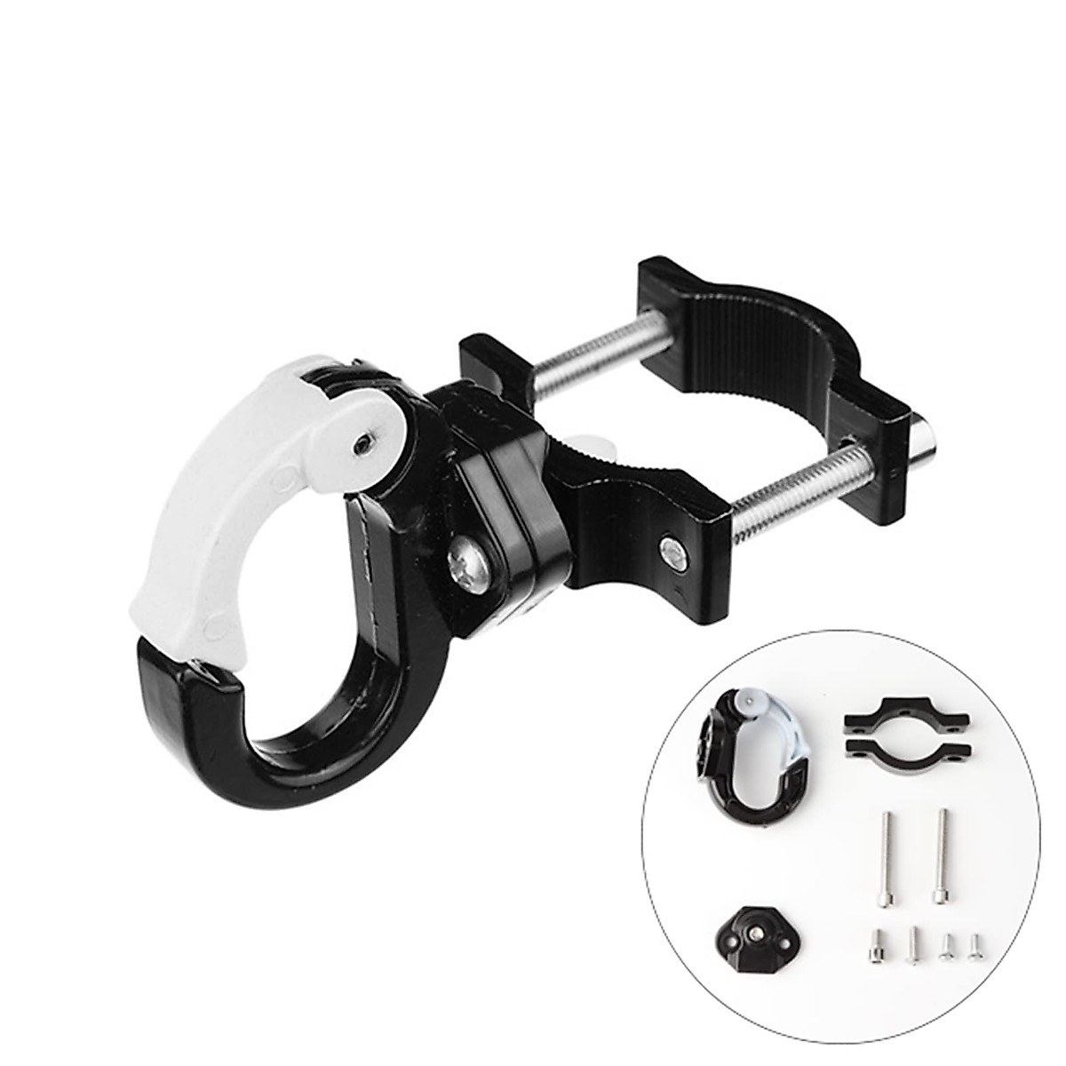 Lveofielygi Universal Hanger Hook for Electric Scooter - Hanging Adjustable Pothook for Poles (20mm - 37mm in Diameters) Different Screws Meet Different Need Like Scooter,Bike,MTB,Motorcycle, Bicycle