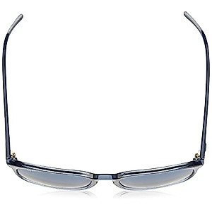 Ray-Ban RB4387 Square Sunglasses, Transparent Blue/Dark Blue, 56 mm