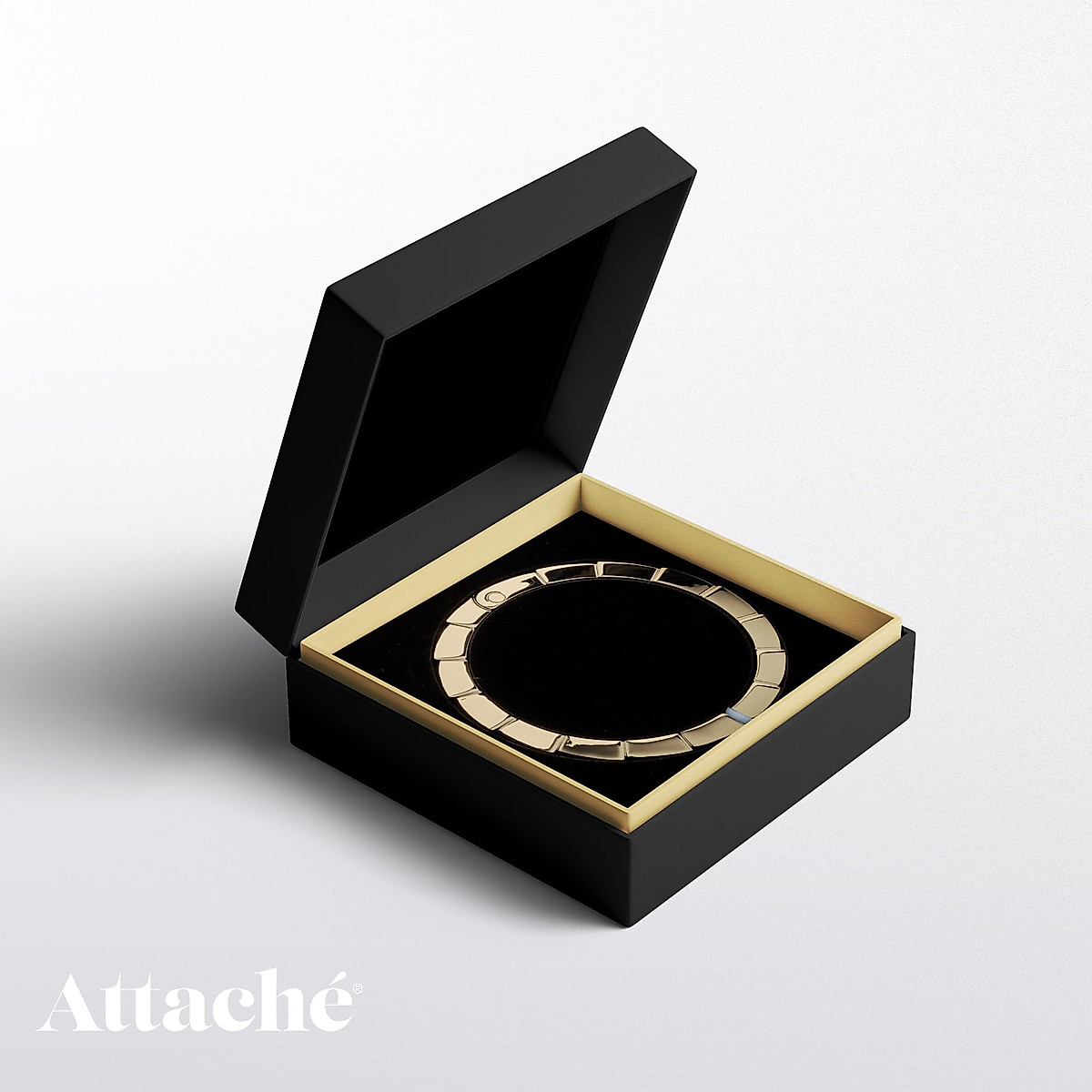 Attaché Purse Hanger for Table, Purse Hook - Magnetless Bag Hanger, Purse Holder - 35lb Capacity Purse Hook for Table, Backpack Hanger, Bag Hooks for Tables - Divina Gold