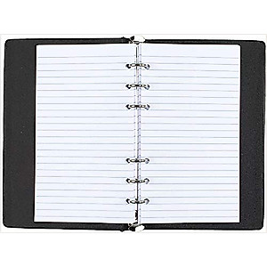 Mead 5" x 3" Memo Book, 6-Ring with Narrow Ruled Paper, Assorted Colors (46000)