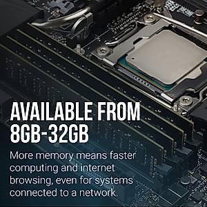 PNY Performance 16GB DDR4 DRAM 3200MHz (PC4-25600) CL22 (Compatible with 2666MHz, 2400MHz or 2133MHz) 1.2V Desktop (DIMM) Computer Memory – MD16GSD43200-TB