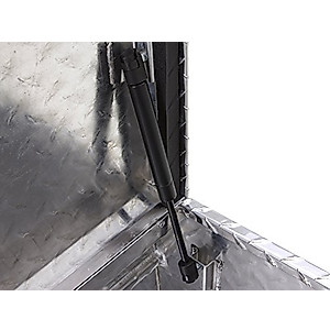 Lund 9436WB 36-Inch Aluminum Wide Flush Mount Single Lid Truck Tool Box, Diamond Plated, Silver