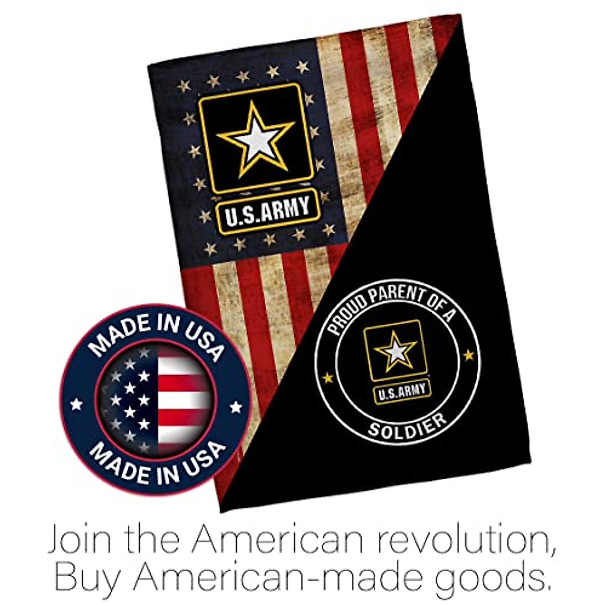 US Army Proud Parent of A Soldier Flag Armed Forces Wall Tapestry Lawn Decoration MILITARY Home Decor House Garden Yard Banner United State American Veteran Gifts Made in USA