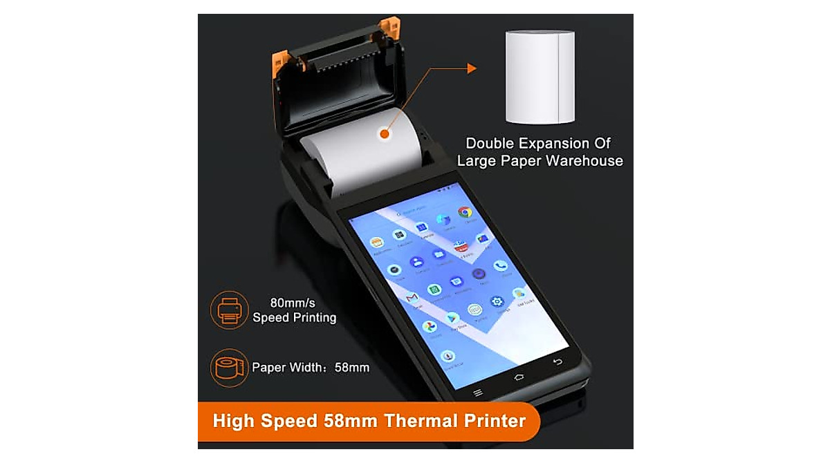 Mobile Android POS Printer with Scanner | Handheld Terminal