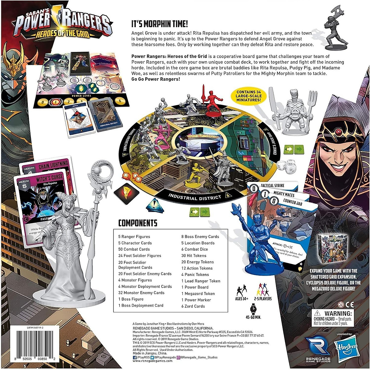 Renegade Game Studios Power Rangers: Heroes of The Grid for 14 years