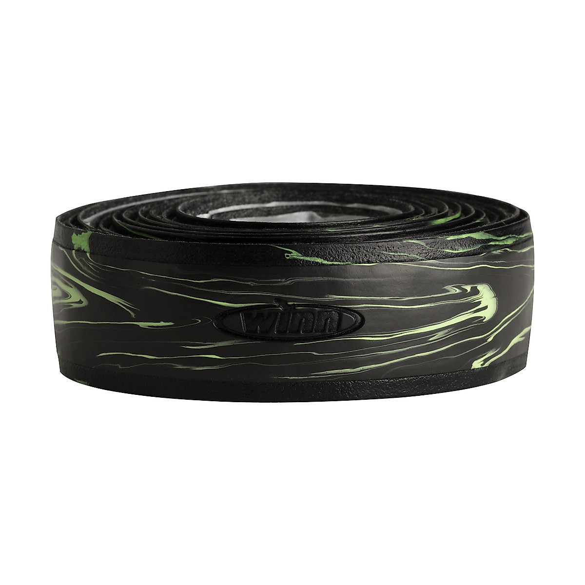 Winn Fishing 66" Rod Overwrap Tape, Slim - Black/Chartreuse