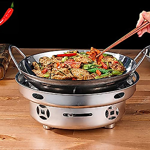 KELUNIS Chafing Dish Buffet Set, Stainless Steel Round Food Warming Tray with Fuel Holder for Parties, Dinners and Catering