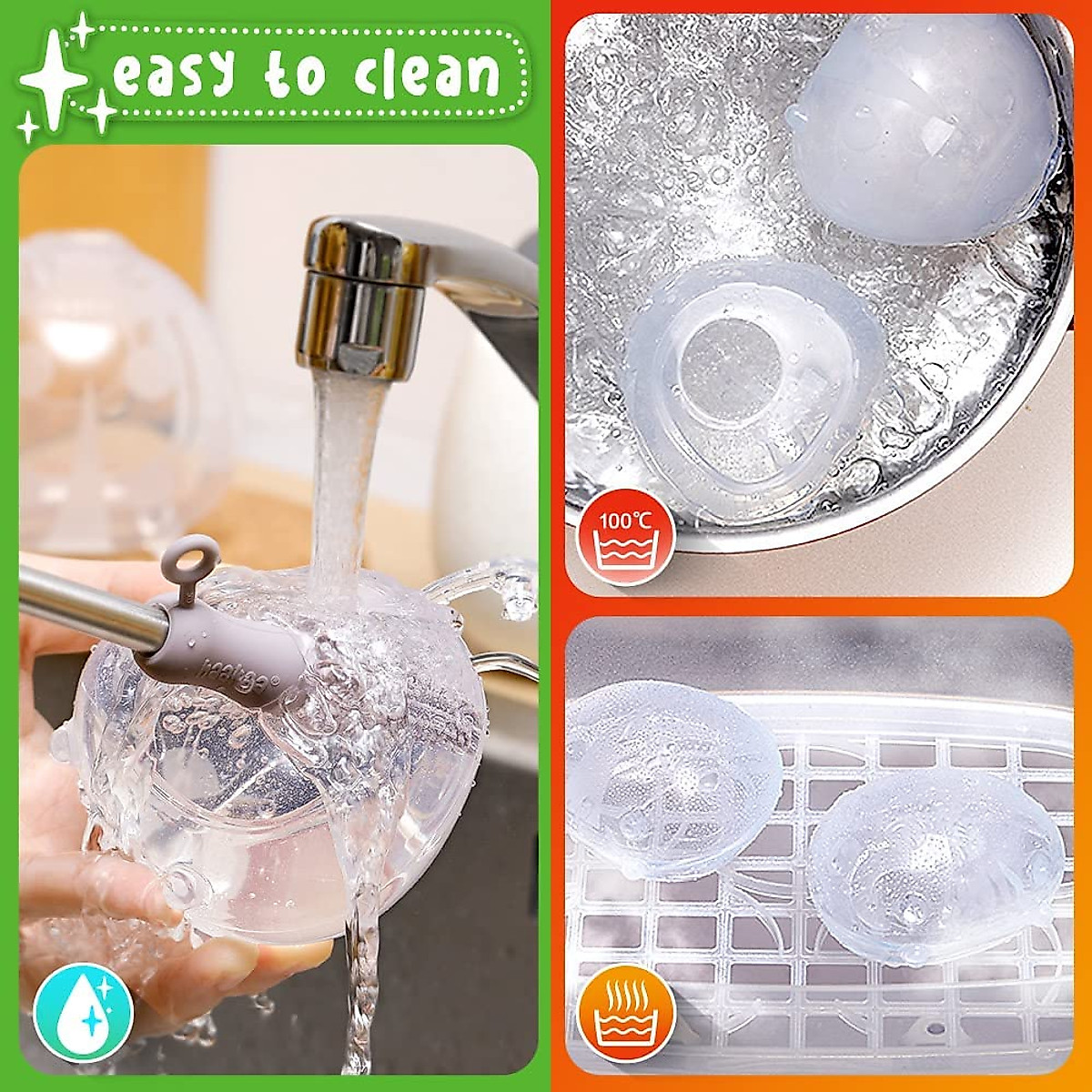 haakaa Ladybug Milk Collector Mini Version,Silicone Breast Shells,Breast Milk Collecting Shells,Nursing Cup for Breastfeeding,40ml,2PCS,More Invisible