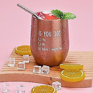 30th Birthday Gifts for Women, Happy 30th Birthday Gifts for Her Unique Birthday Surprise Gift Basket for Her 30 Year Old Women Birthday Gift Ideas Dirty 30 Gifts for Women,Pink