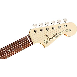 Fender Vintera 60s Jazzmaster Electric Guitar, with 2-Year Warranty, Olympic White, Pau Ferro Fingerboard