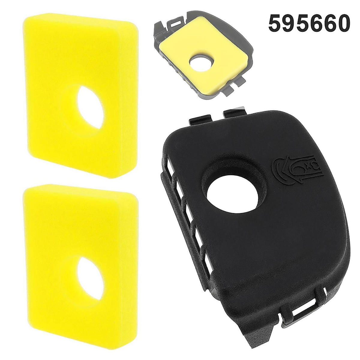 Windance 595660 Air Filter Cover 799579 Air Cleaner Filter Foam Replacement Kit for 550E 550EX Series 09P000 08P000 590581 Series Engines Lawn Mower