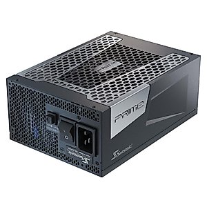 Seasonic Prime TX-1300, 1300W 80+ Titanium, Full Modular, Fan Control in Fanless, Silent, and Cooling Mode, 12 Year Warranty, Perfect Power Supply for Gaming and High-Performance Systems, SSR-1300TR.