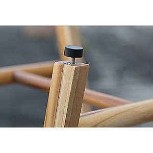 EcoDecors Fully Assembled Teak LiftAide Shower Bench With Support Arms- 20" W x 18" H x 14" D