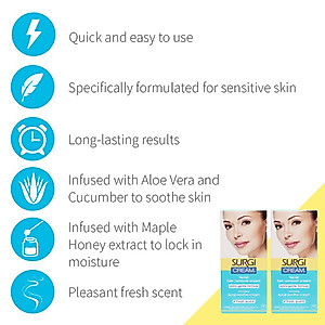 Surgi Facial Hair Removal Cream, Extra Gentle 1 oz x 2 pack