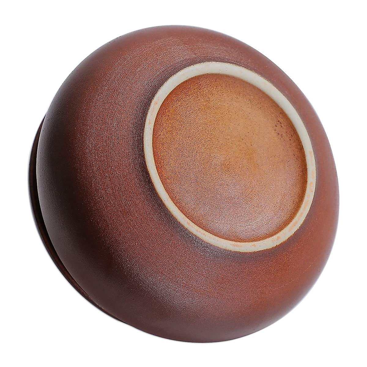 Ceramic Ashtray with Lid for Cigarette Outdoor, Windproof Ash tray Sets for Weed, Smokeless Home Ashtrays, Outside Ashtrays for Cigarettes for Patio, Garden, Balcony (Brown)