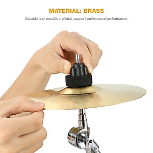 MILISTEN 10 Inch Brass Crash Ride Hi Hat Cymbals Traditional Cymbal for Players Beginners Percussion Music Instrument Parts