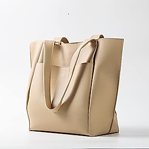 VODIU Womens PU Leather Tote Bag for Women Handbags Top Handle Bags Purses Large Capacity Shoulder Bag