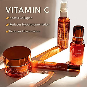 Dr. Dennis Gross C + Collagen Brighten & Firm Vitamin C Serum: for Dull Complexion, Wrinkles, Uneven Tone and Texture, 1.0 fl oz