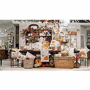 Mud Pie Blessed EMB Pumpkin Towel, 21" x 14"