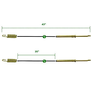 DEHOMKUS 946-0898 2-PK Clutch Drive Cable for MTD 946-0898 746-0898 746-0898A 312-610E000 STENS Snowblowers Drive Cable - 2-Packs 290-904 snowThrowers Replacement Parts